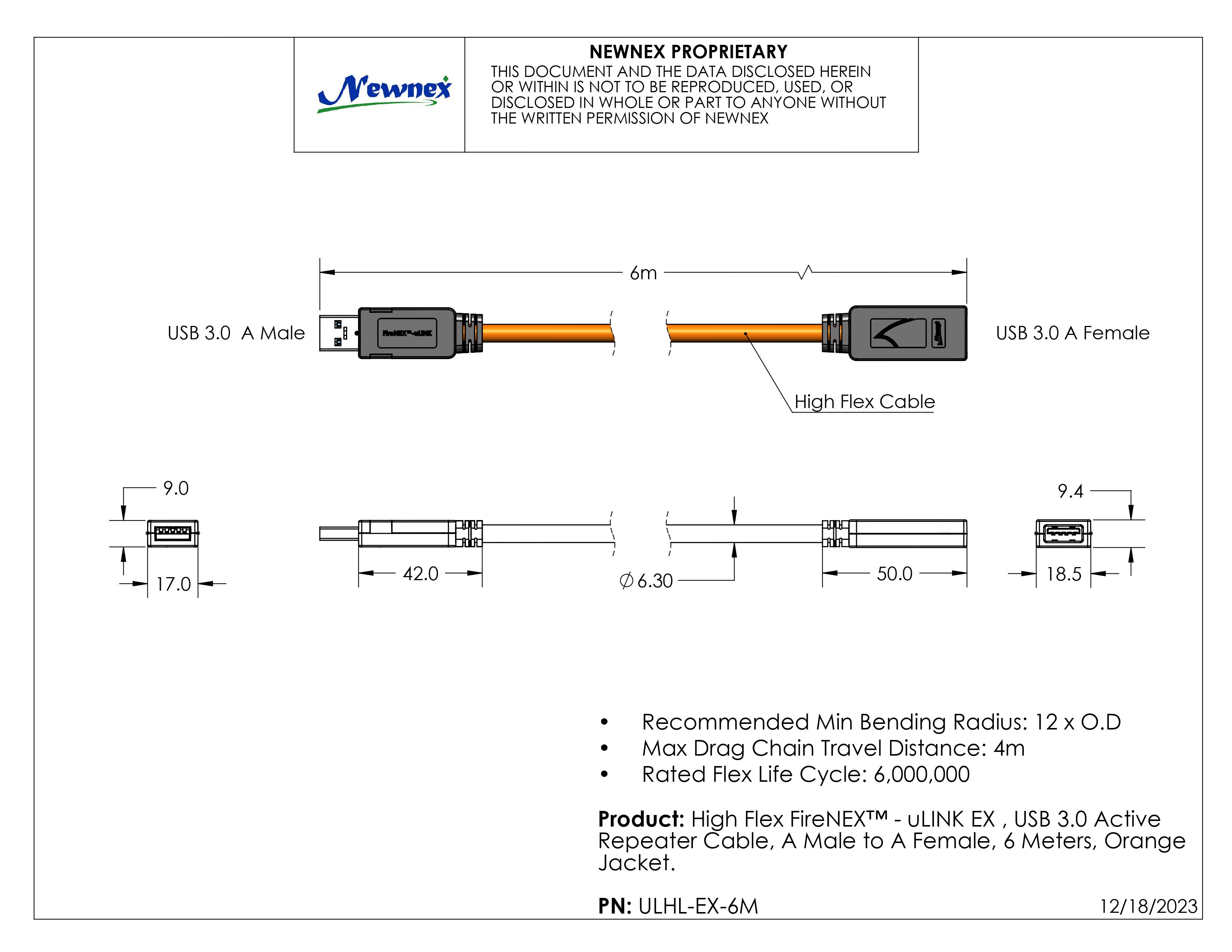 High Flex USB Cable for Robotic Applications
